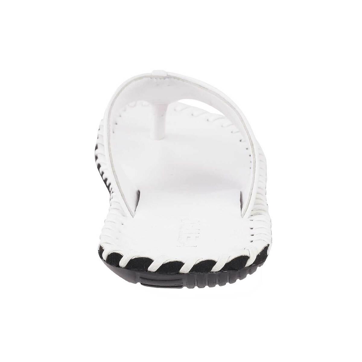 Buy Metro White Casual Slippers Online Mochi only INR 1890 –Mochi Shoes