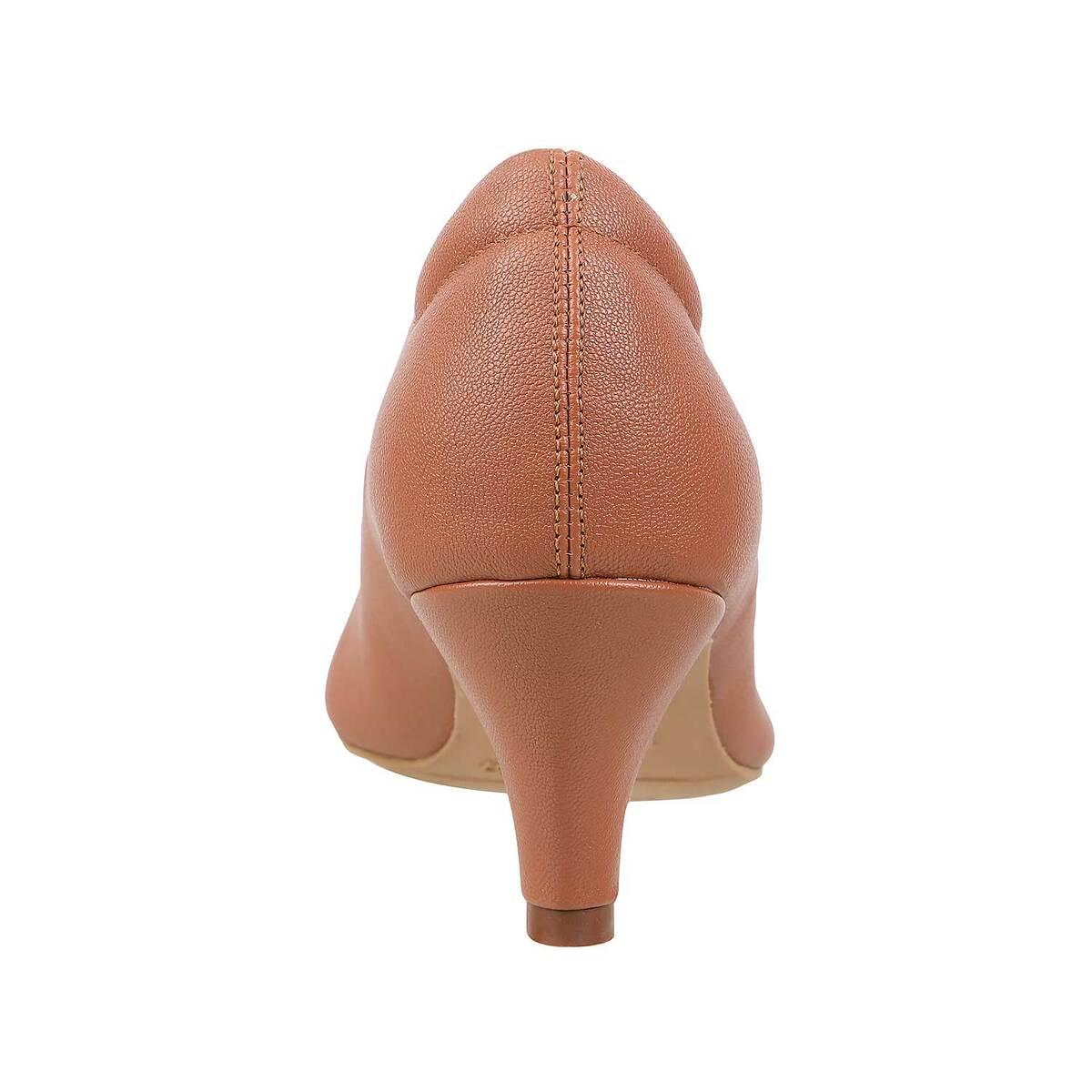 Buy Metro Women Tan Formal Pumps Online | SKU: 31-409-23-37 - Metro Shoes